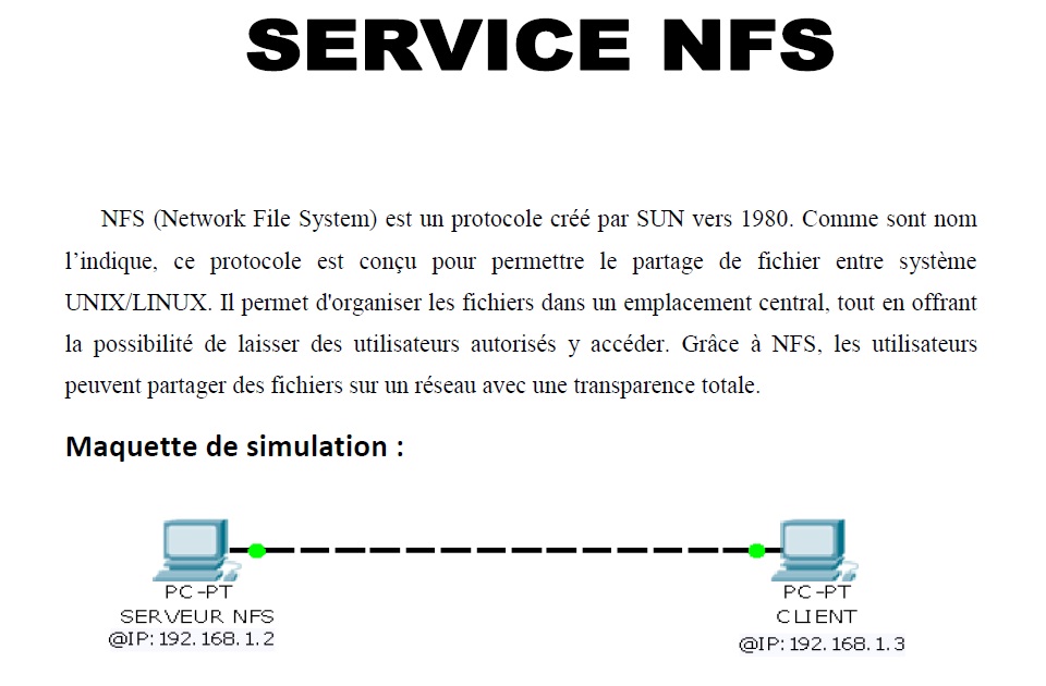 Configuration et Utilisation du service NFS ~ The Solution