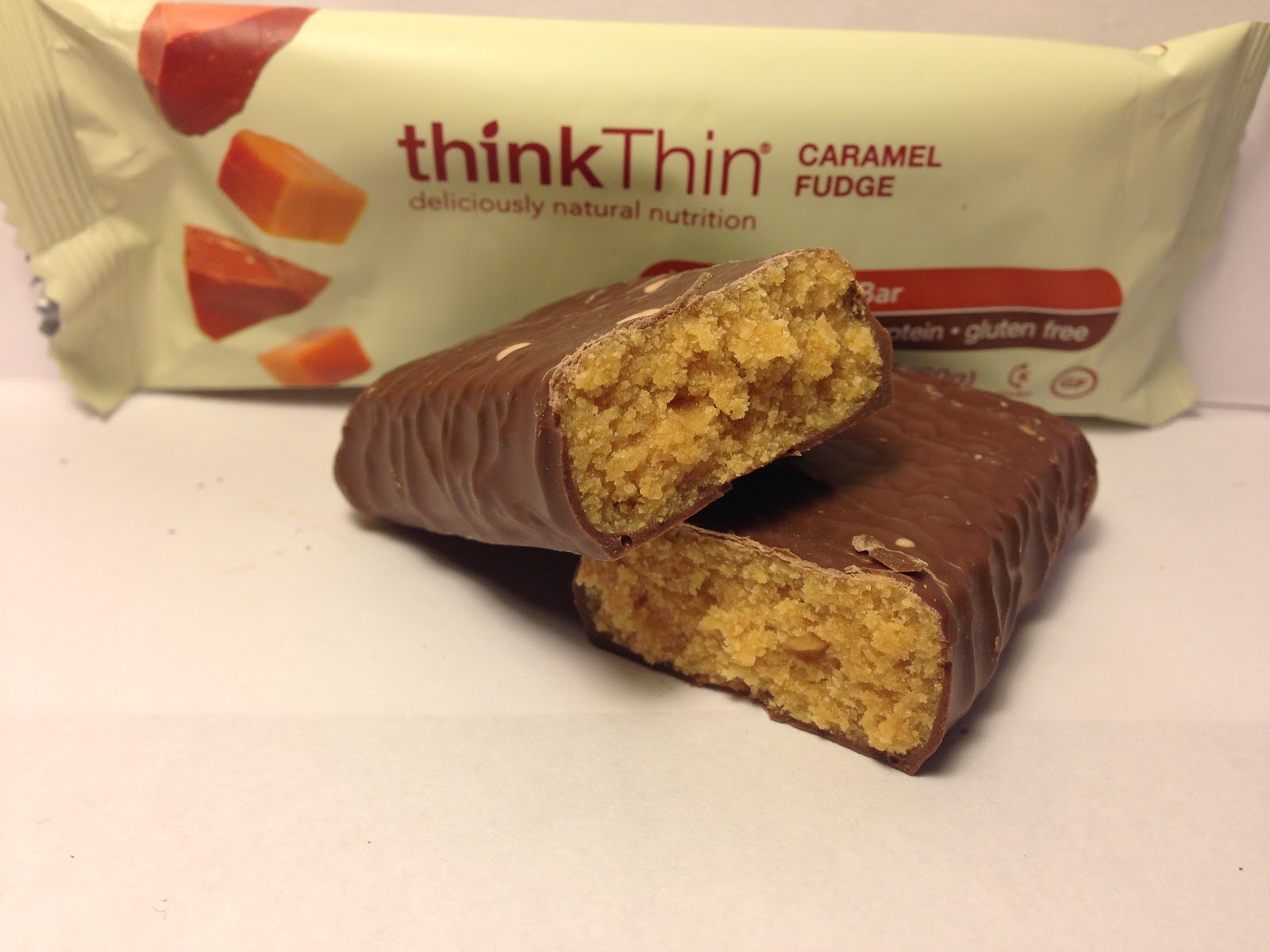 Crazy Food Dude: Review: thinkThin Caramel Fudge High Protein Bar