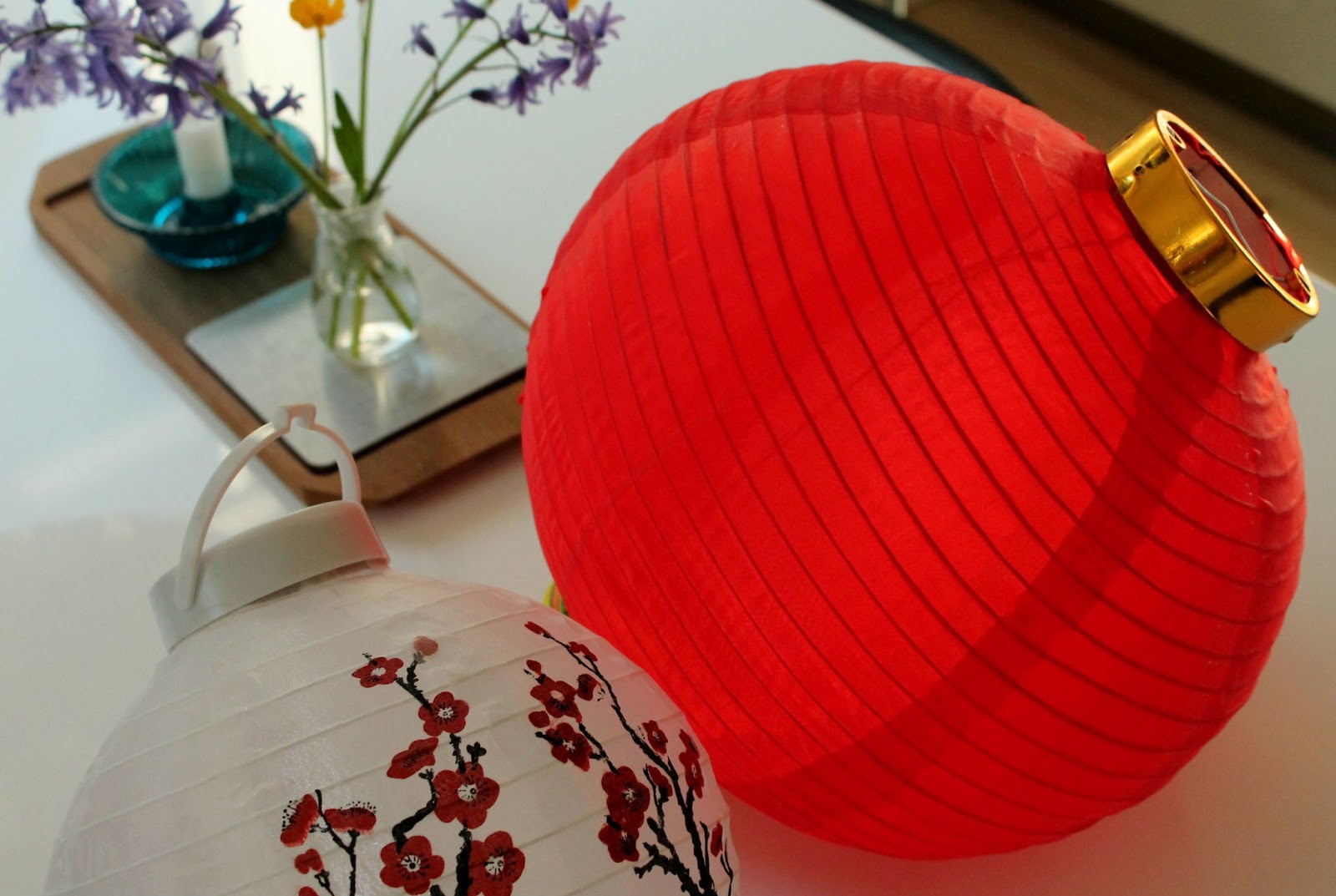 helt og aldeles: PYNT AF KINESISKE RØDE LAMPER!