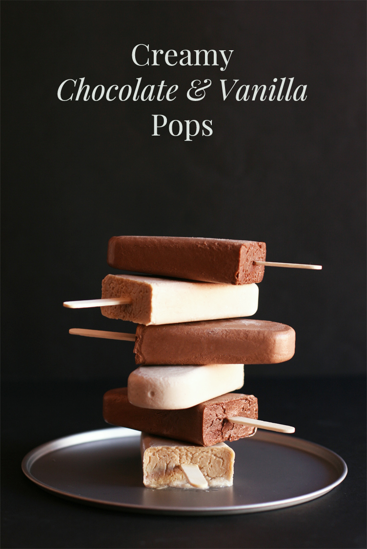 Creamy Vanilla and Chocolate Pops