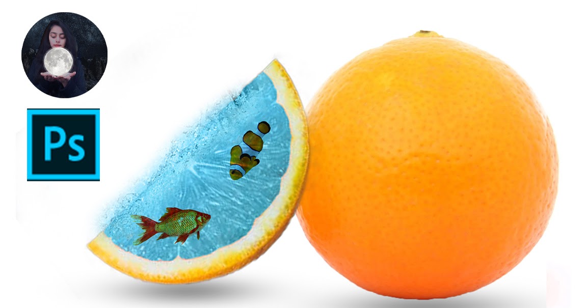Orange photo manipulation in photoshop