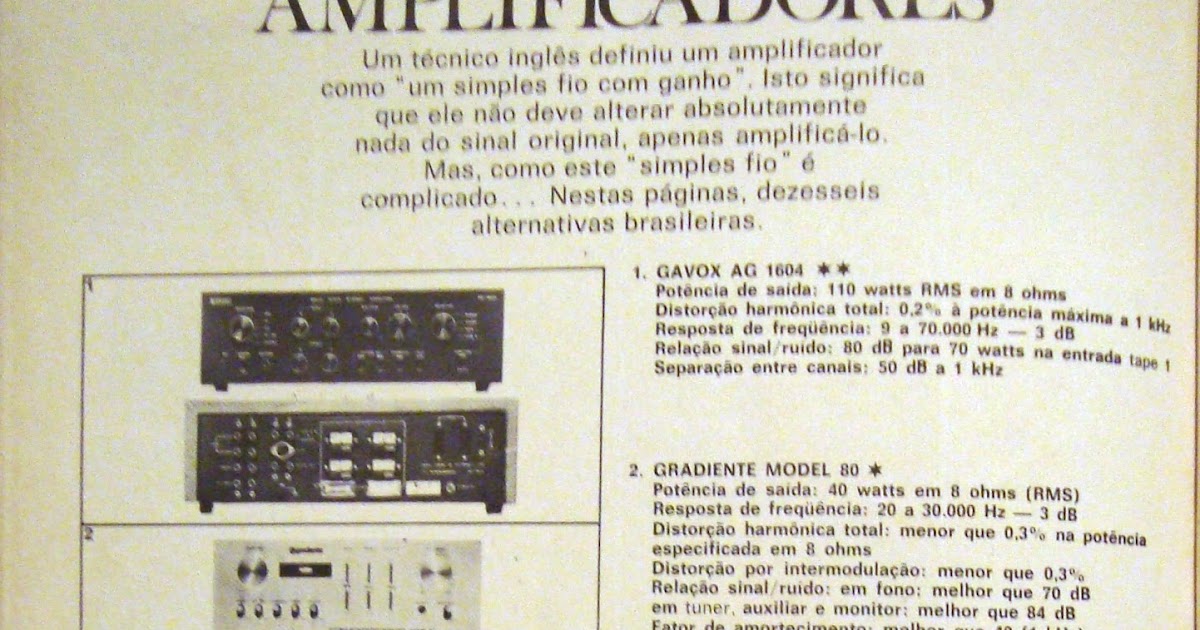 Vintage 70 80: Matéria Amplificadores - Revista Status 0ut/1977