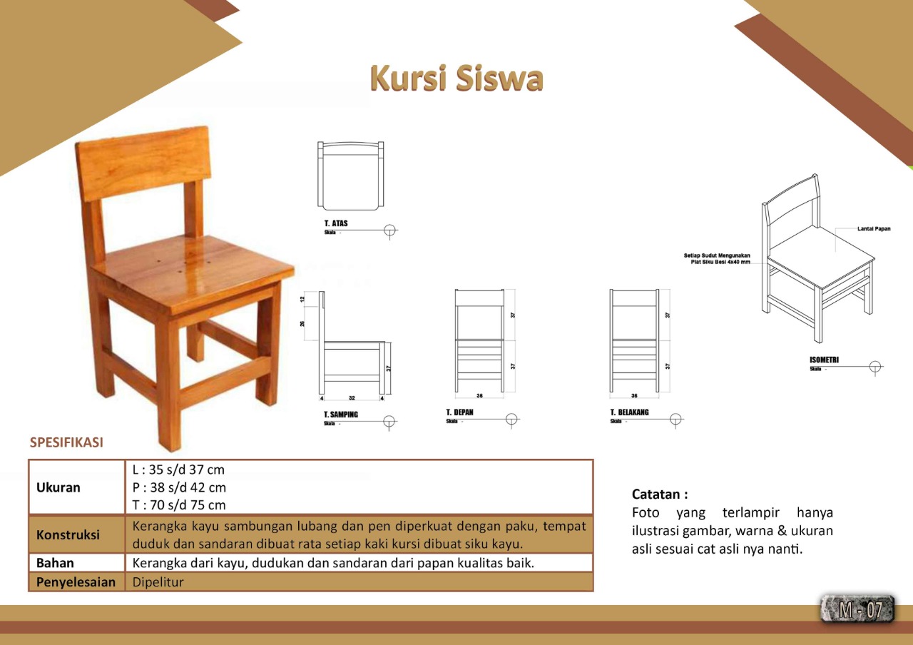 5+ Desain Perlengkapan Kelas Kayu di Sekolah - MEJA SEKOLAH KAYU