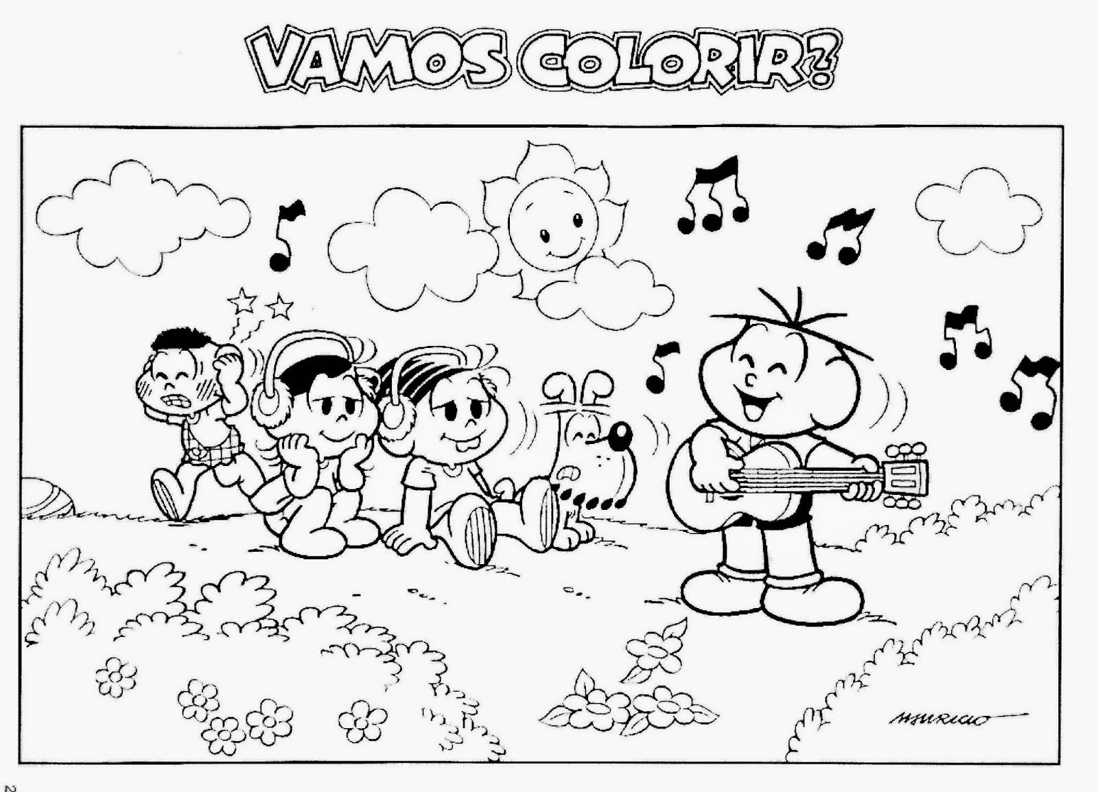 Desenhos da Turma da Mônica Para Colorir - Desenhos Para Colorir