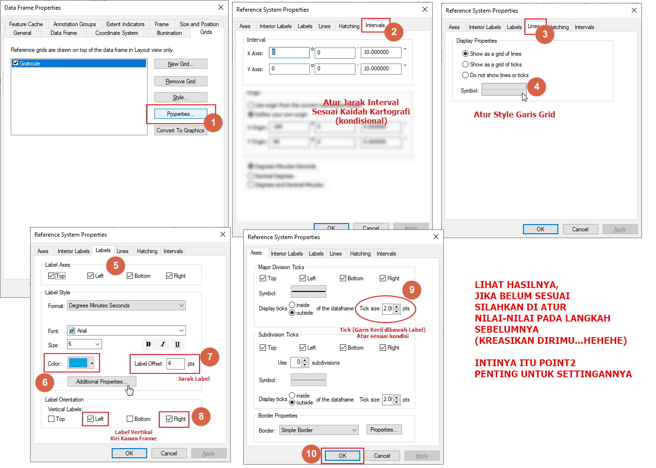Cara Membuat 2 Sistem Grid di Layout pada ArcGIS - Lapak GIS