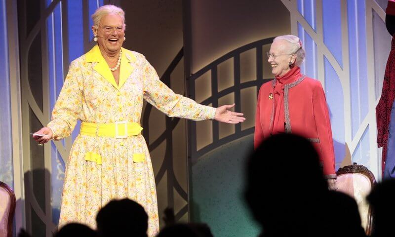Queen Margrethe attended the last performance of Ulf Pilgaard at the ...