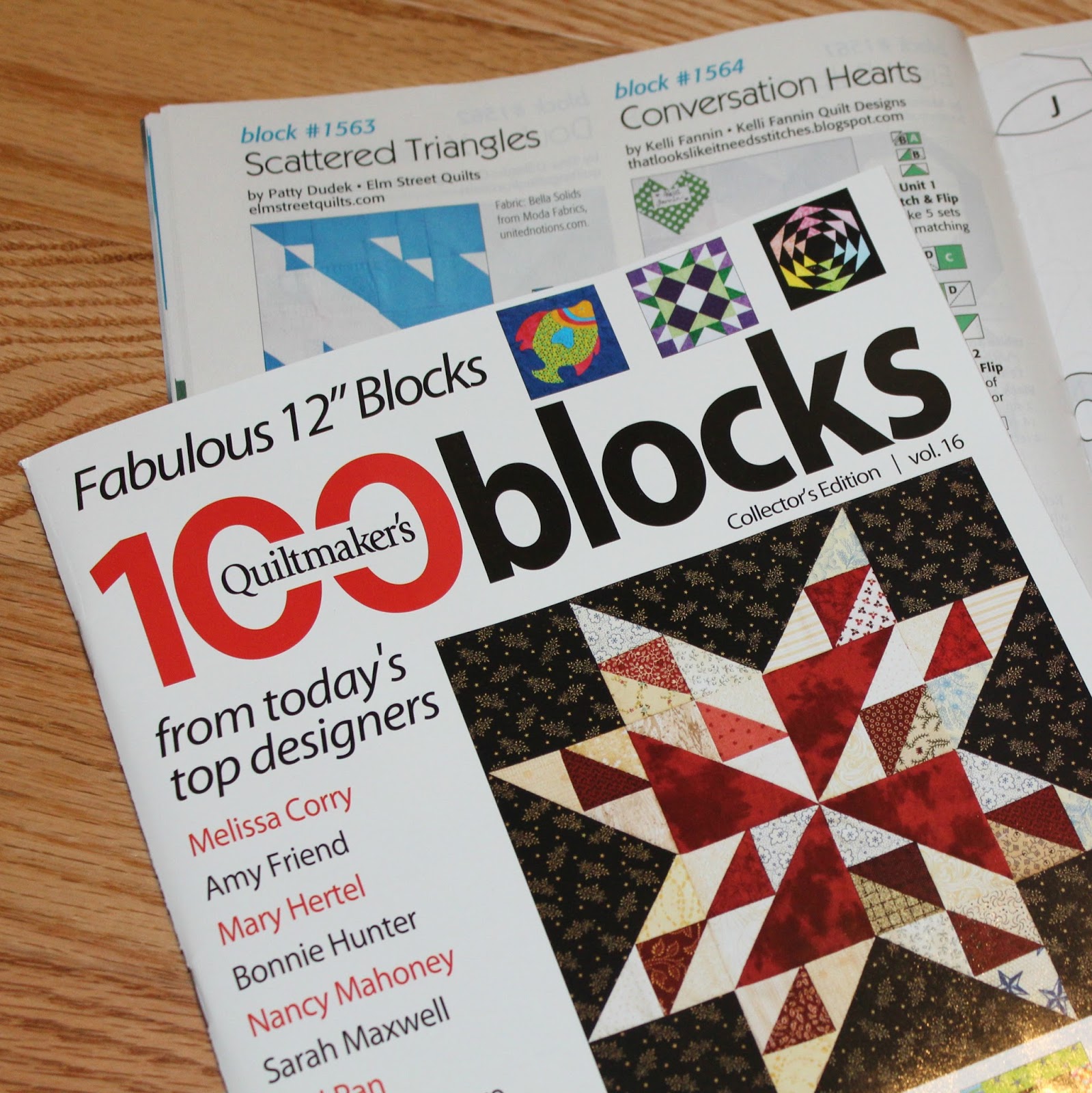 Quiltmaker's 100 Blocks Vol 16 + Giveaway - Scattered Triangles | Elm ...