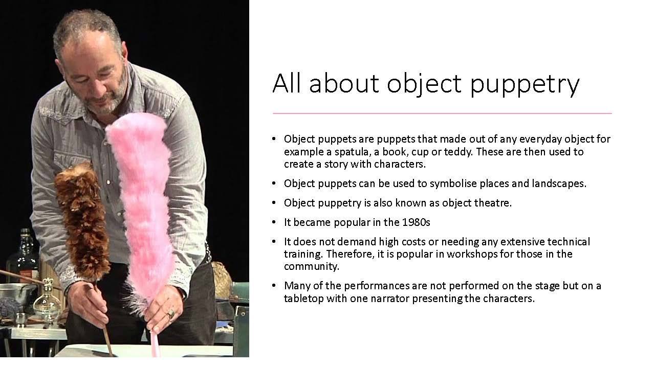 Truly Excellent Plan B: Object Puppets