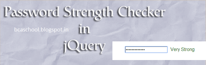 How to create Password Strength checker in jQuery