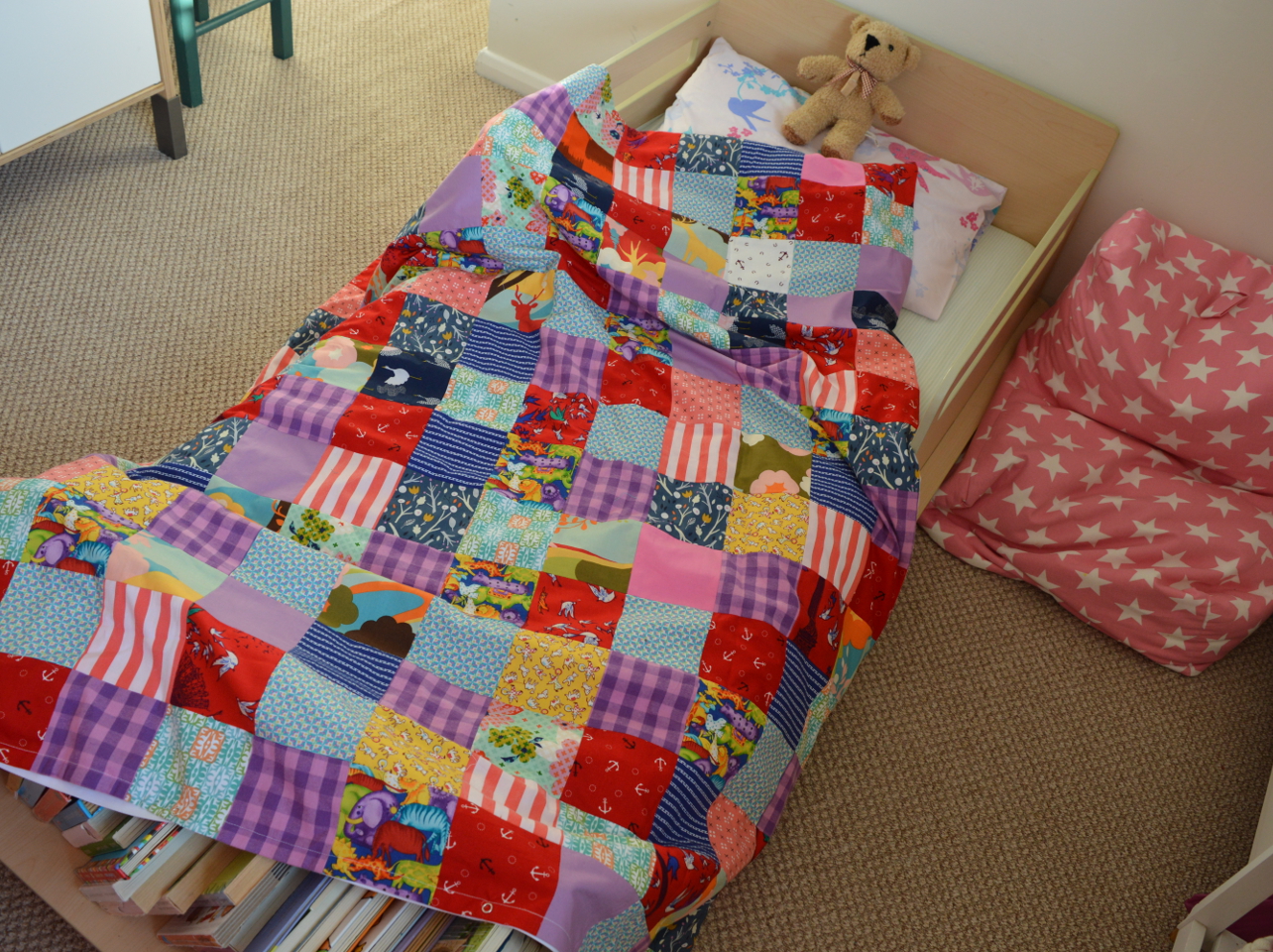 'So, Zo...': Scrap-busting Patchwork Duvet Cover