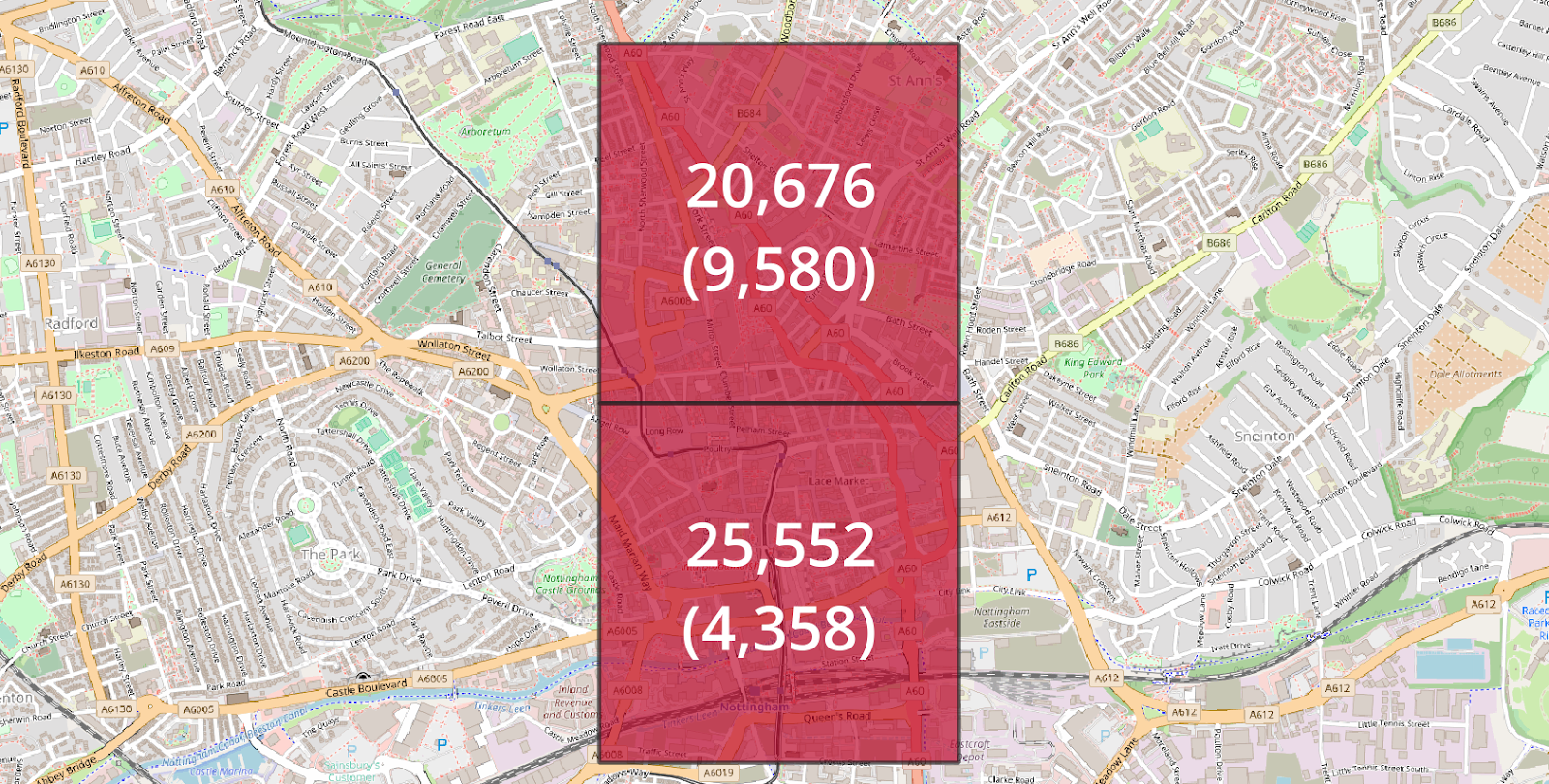 Stats, Maps n Pix: Daytime Population Density