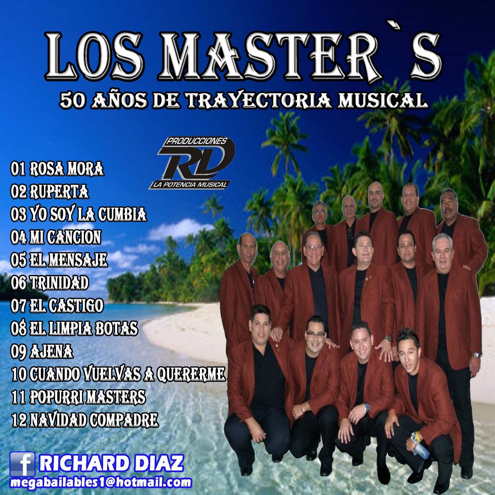 Tropical Bailables: Los Masters 50 Años de Trayectoria Musical..!!