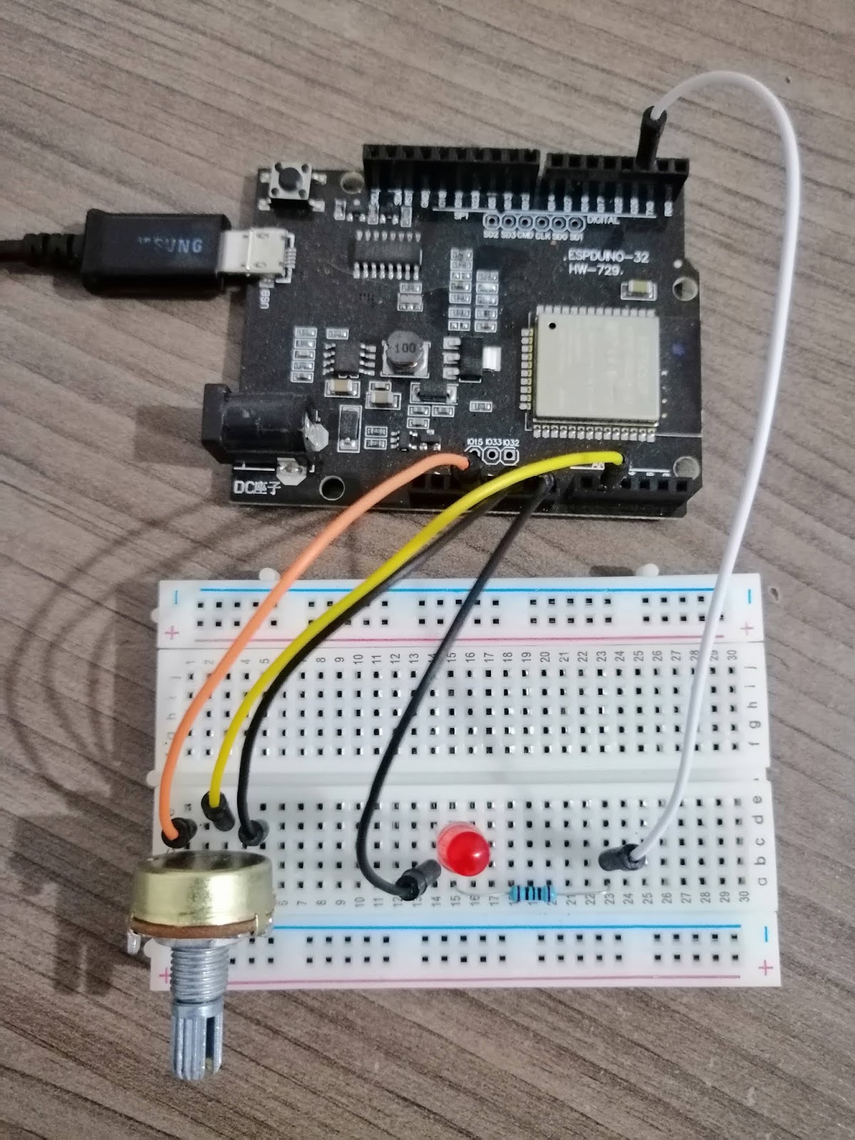 Controle PWM básico com Espduino-32