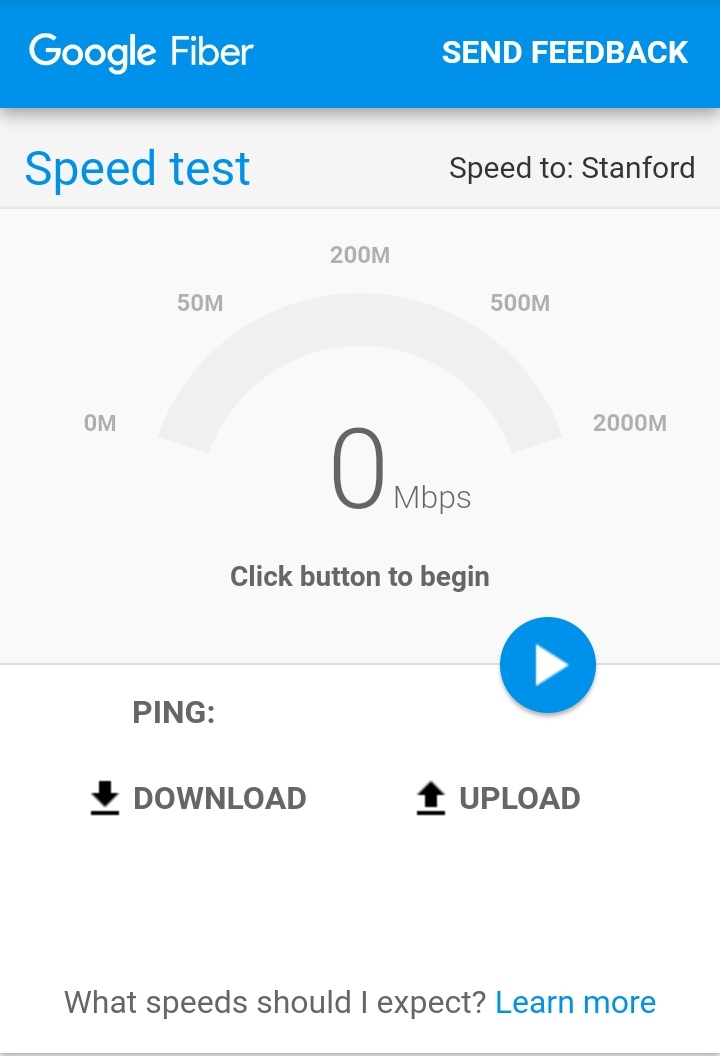 Speed Test Google