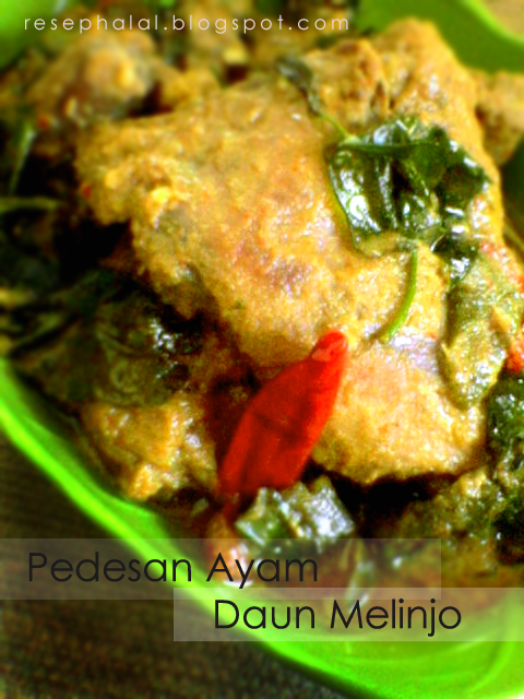 Pedesan Ayam Daun Melinjo | Resep Halal
