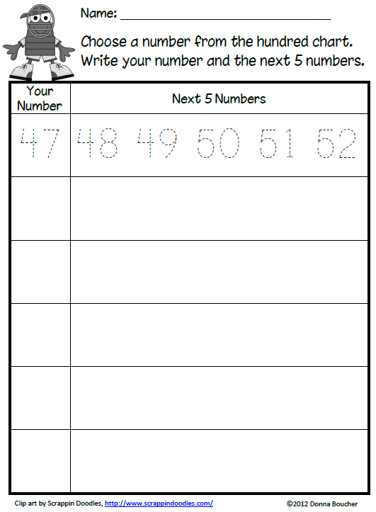 Classroom Freebies Too: Hundred Chart Patterns