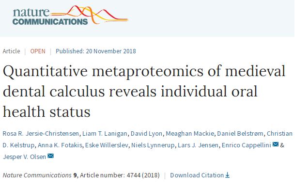News in Proteomics Research: Metaproteomics of medieval teeth tells us ...