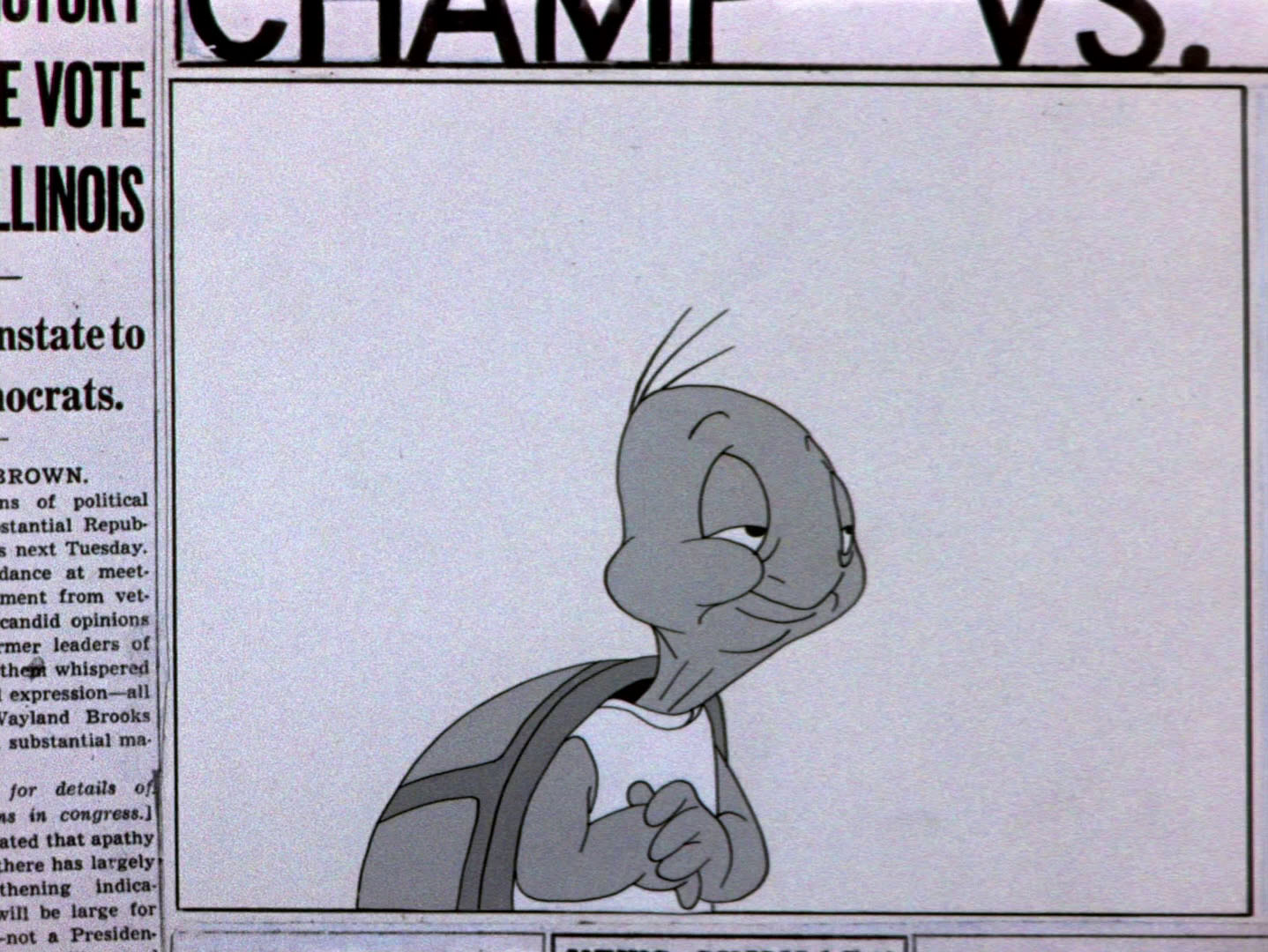 Tortoise Wins By A Hare - cartoon characters