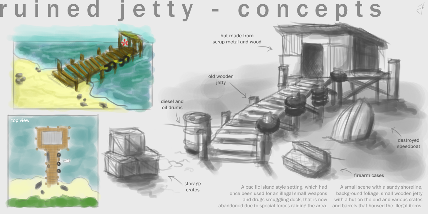 Jamie Read - 3d Artist - Career Blog: The ruined jetty project.
