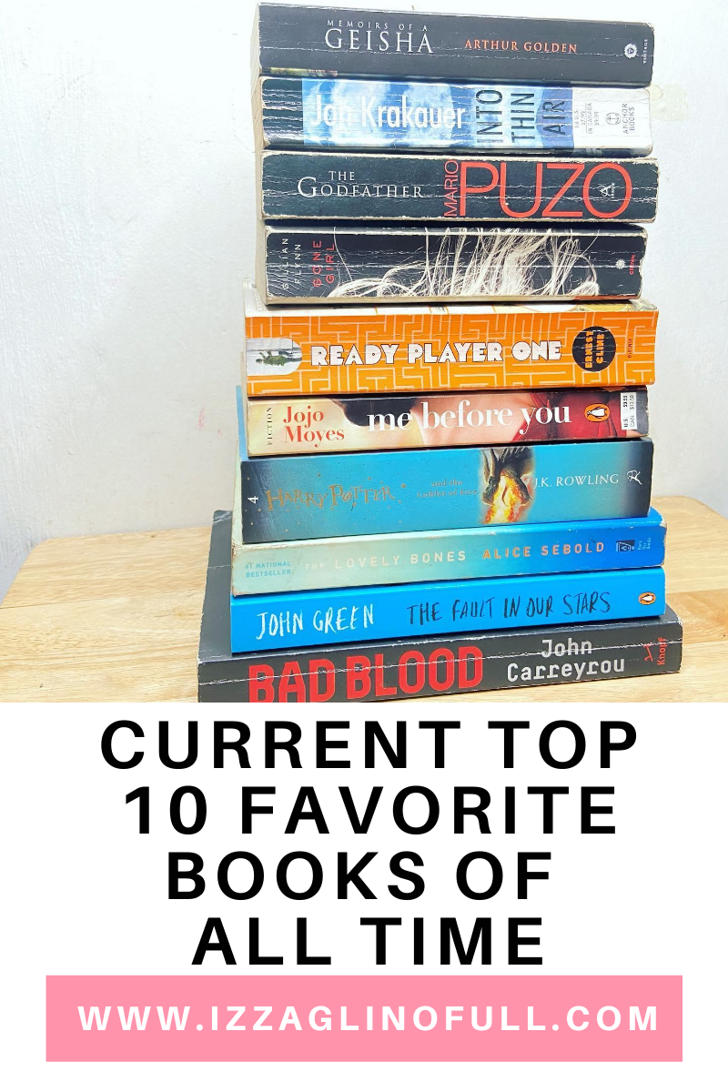 Current Top 10 Favorite Books of All Time - IzzaGlinoFull