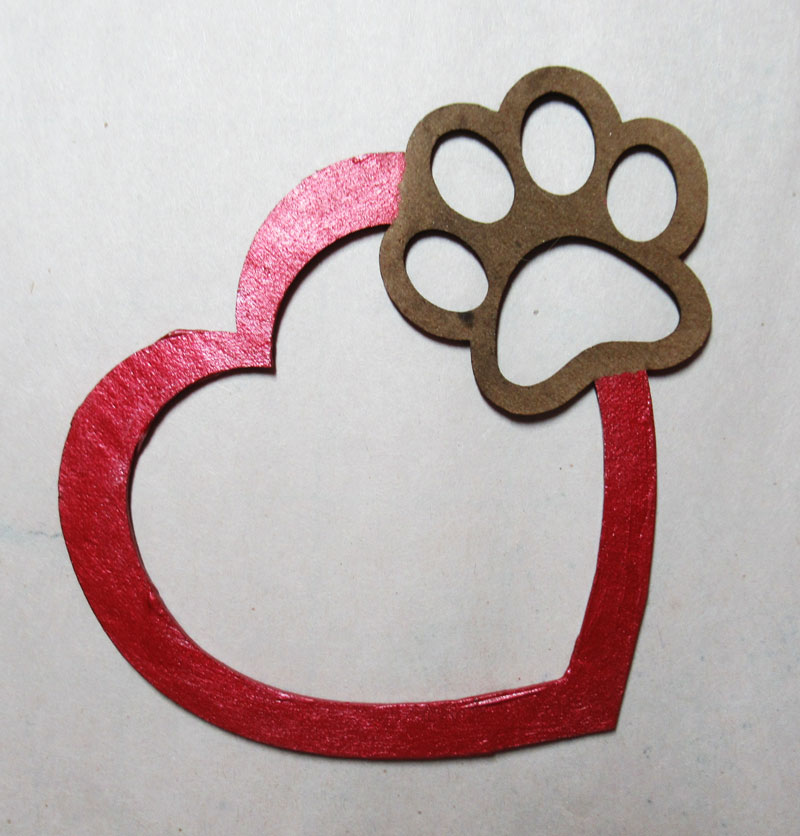 Live Laugh Scrap with Steph Ackerman: Pawprints Frame