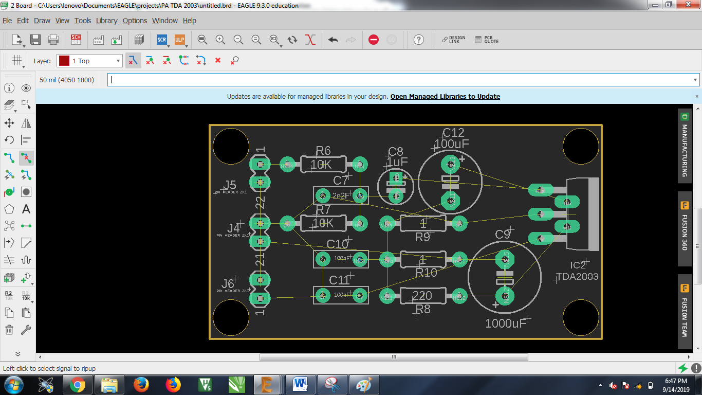 Tutorial Eagle Autodesk Part 1 : Cara membuat Skema & Layout PCB