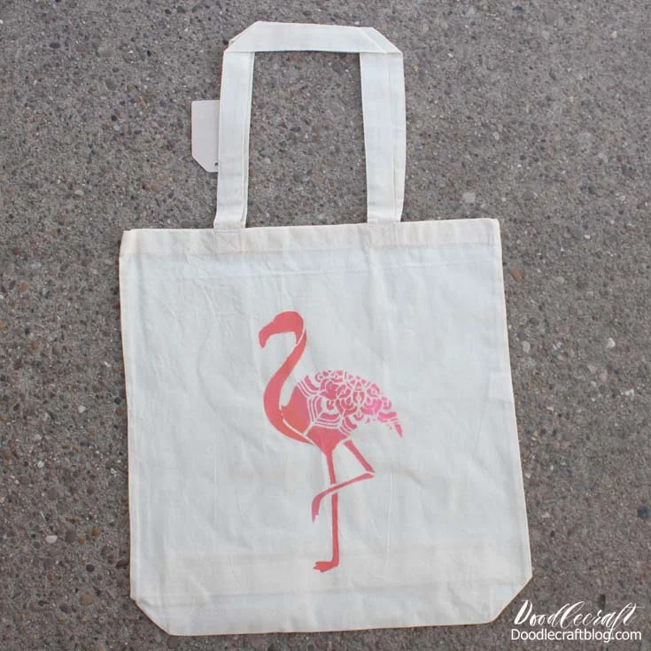 Tropical Tote Bags Summer Camp Craft with Stencil Revolution
