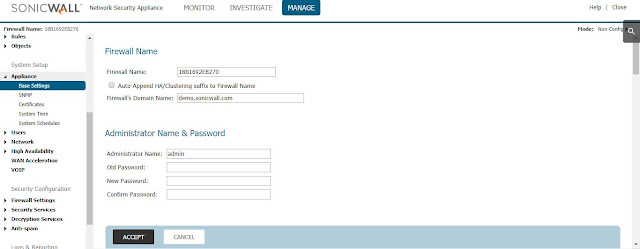 Dell SonicWALL Firewall Appliance WAN and LAN Configuration - Code ...