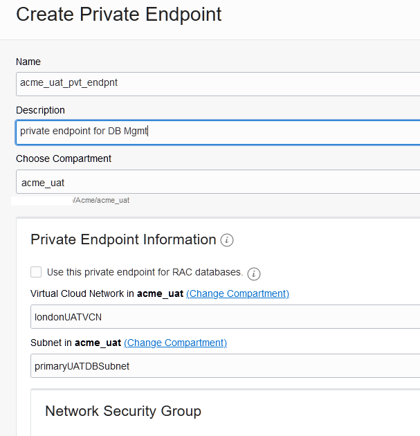 A! Help: Enabling Database Management on DBCS VM DB