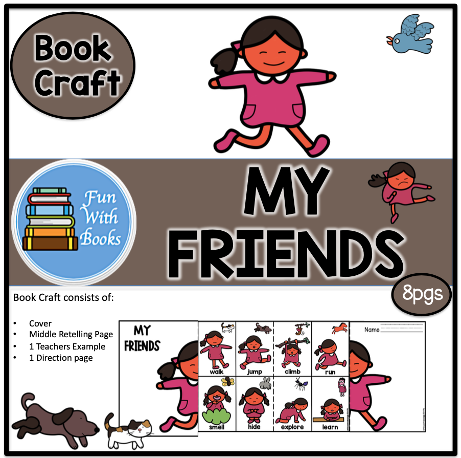 MY FRIENDS BOOK CRAFT ~ Book Units by Lynn