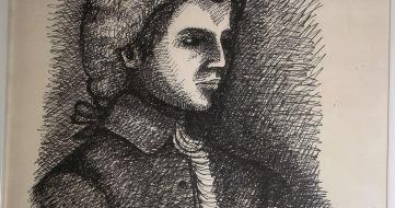 JUAN BORGES LINARES HIJO PREDILECTO DE LA CIUDAD DE GÁLDAR: DIBUJO 1990