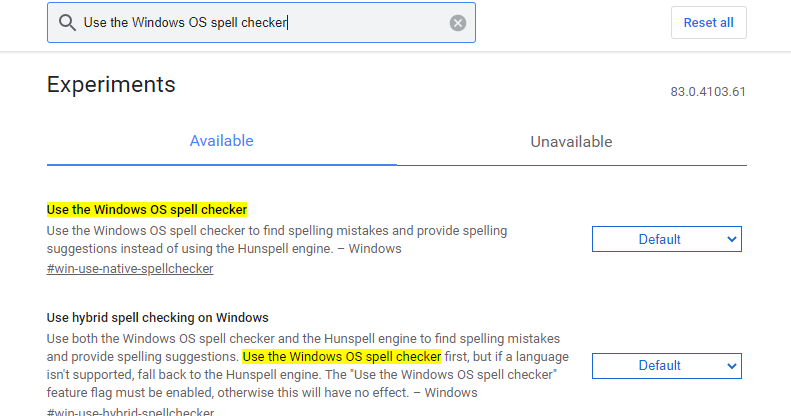 Sam's Information: Enable Microsoft spell-checker within Chrome Sam's Information: Enable Microsoft spell-checker within Chrome