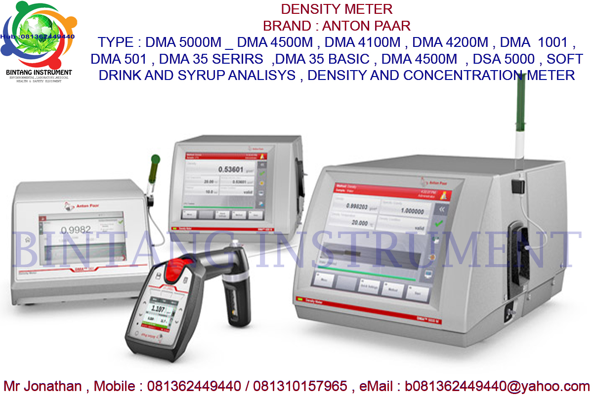 BINTANG INSTRUMENT : 081362449440 Jual DENSITY METER BRAND : ANTON PAAR ...