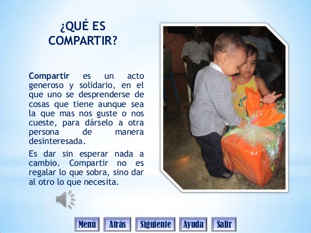 LO QUE SE ME OCURRA : COMPARTIR