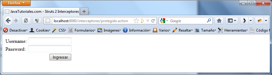 Tutoriales de Programacion Java: Struts 2 - Parte 6: Interceptores