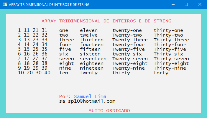 Samuel Lima - Programador C/C++/Java/JavaFX/C#: C# - Array ... Samuel Lima - Programador C/C++/Java/JavaFX/C#: C# - Array ...