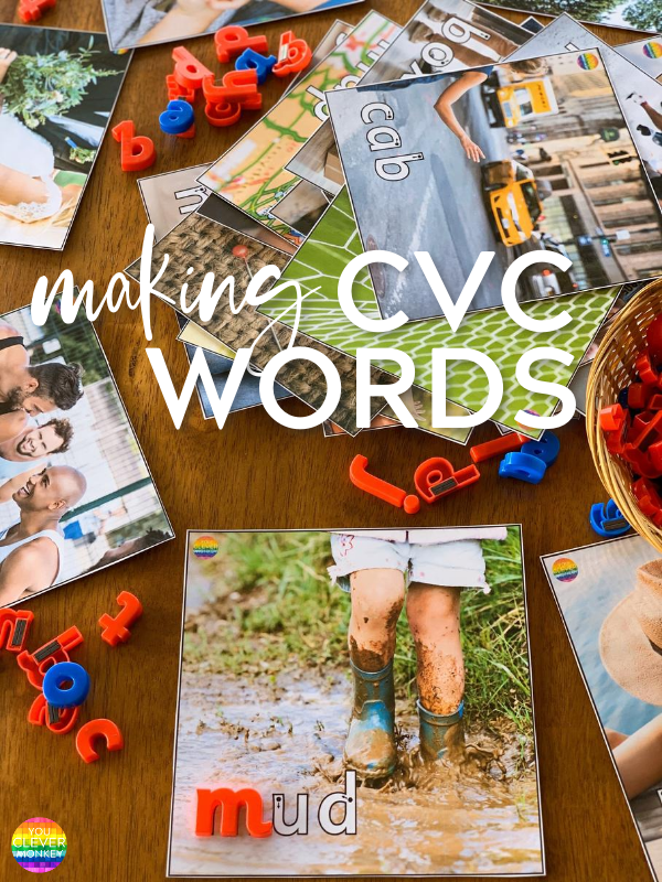 MAKING CVC WORDS, BUILDING PHONOLOGICAL AWARENESS | you clever monkey