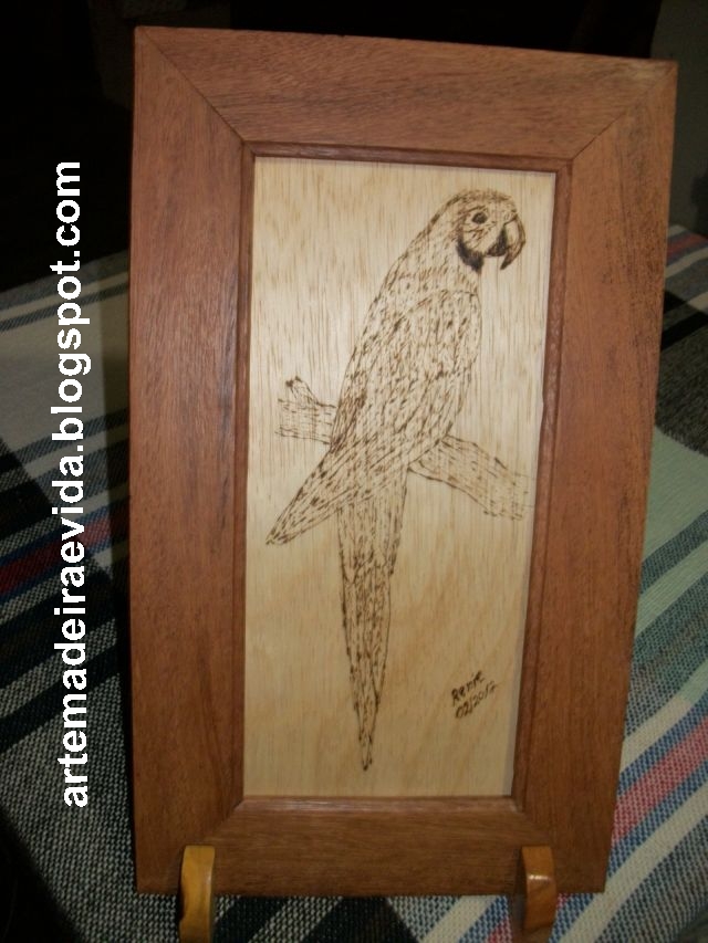 Arte, Madeira e Vida: Pirogravura - Quadros prontos