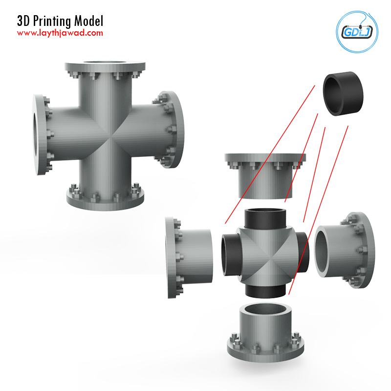 Pipe Assembly 3D Printing Model | Layth Jawad