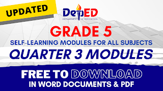 GRADE 5 | Quarter 3 Self-Learning Modules (SLMs) ALL SUBJECTS! Free ...