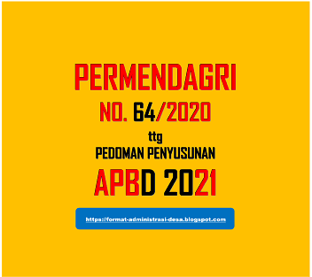 Permendagri 64 Tahun 2020 tentang Pedoman Penyusunan APBD 2021 [PDF ...