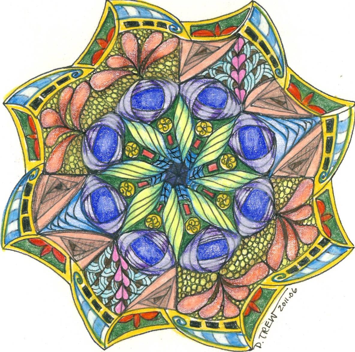Swift Weavers: Zentangle Challenge - Zendala