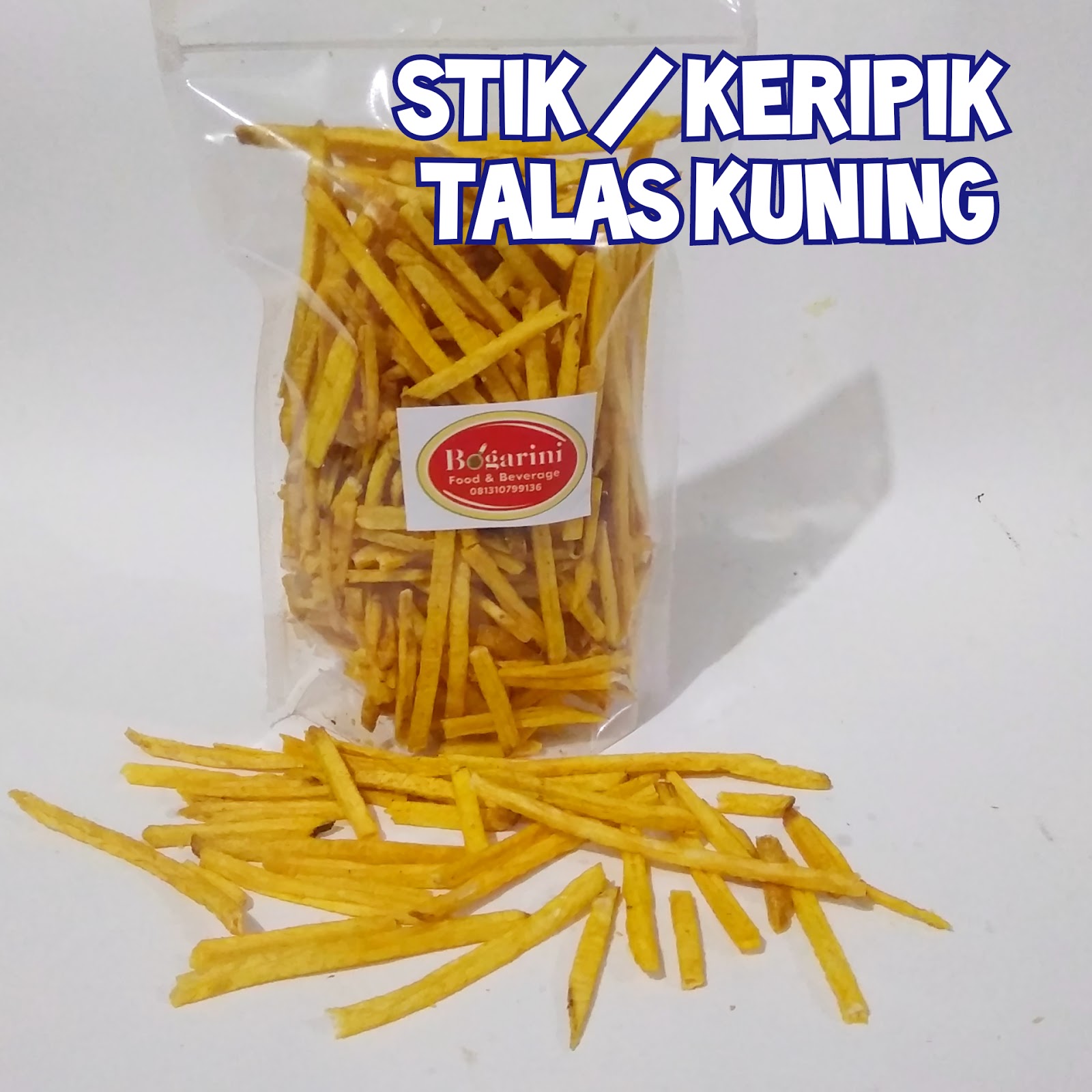 Stik Stick Keripik Talas Kuning Bogor Renyah Gurih Kriuk