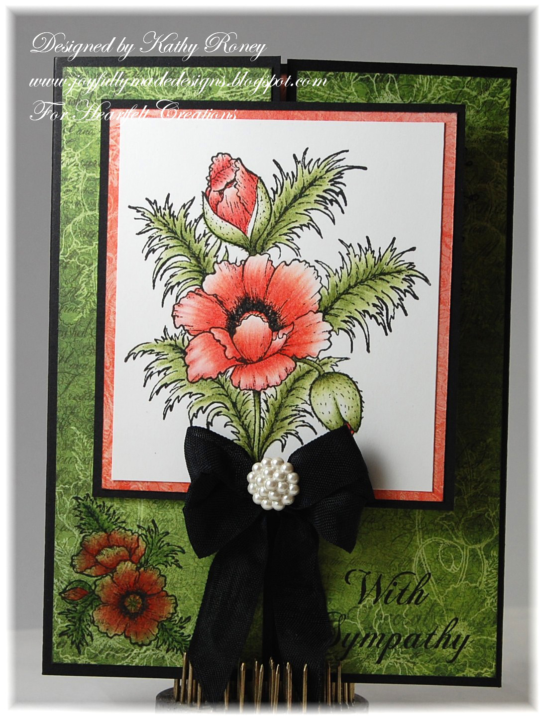 Joyfully Made Designs: Blazing Poppy Collection - Heartfelt Creations