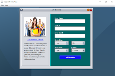 D.Tech Academic: Attendance System App in Java Swing and MySQL Database