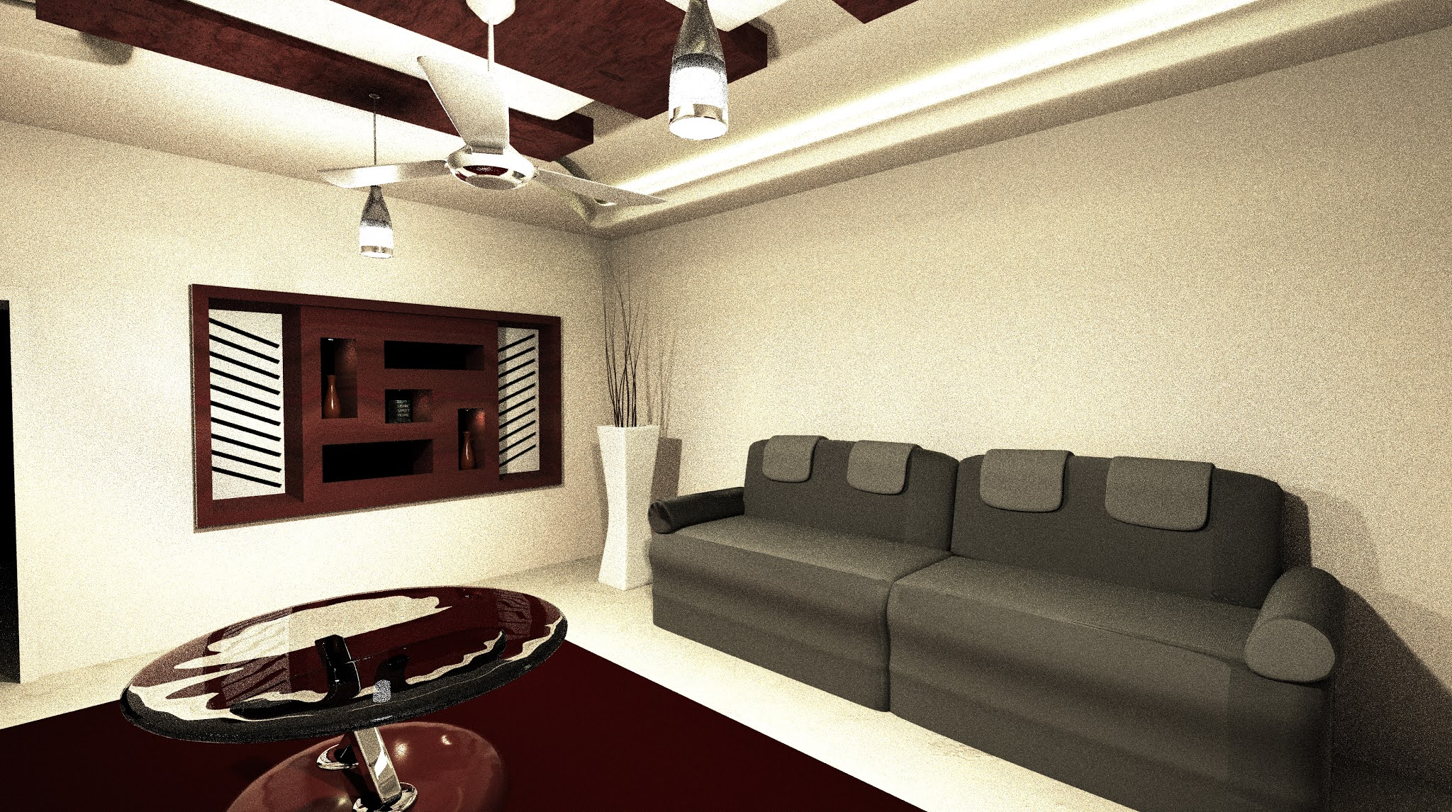 Interior design (living room) - Maya