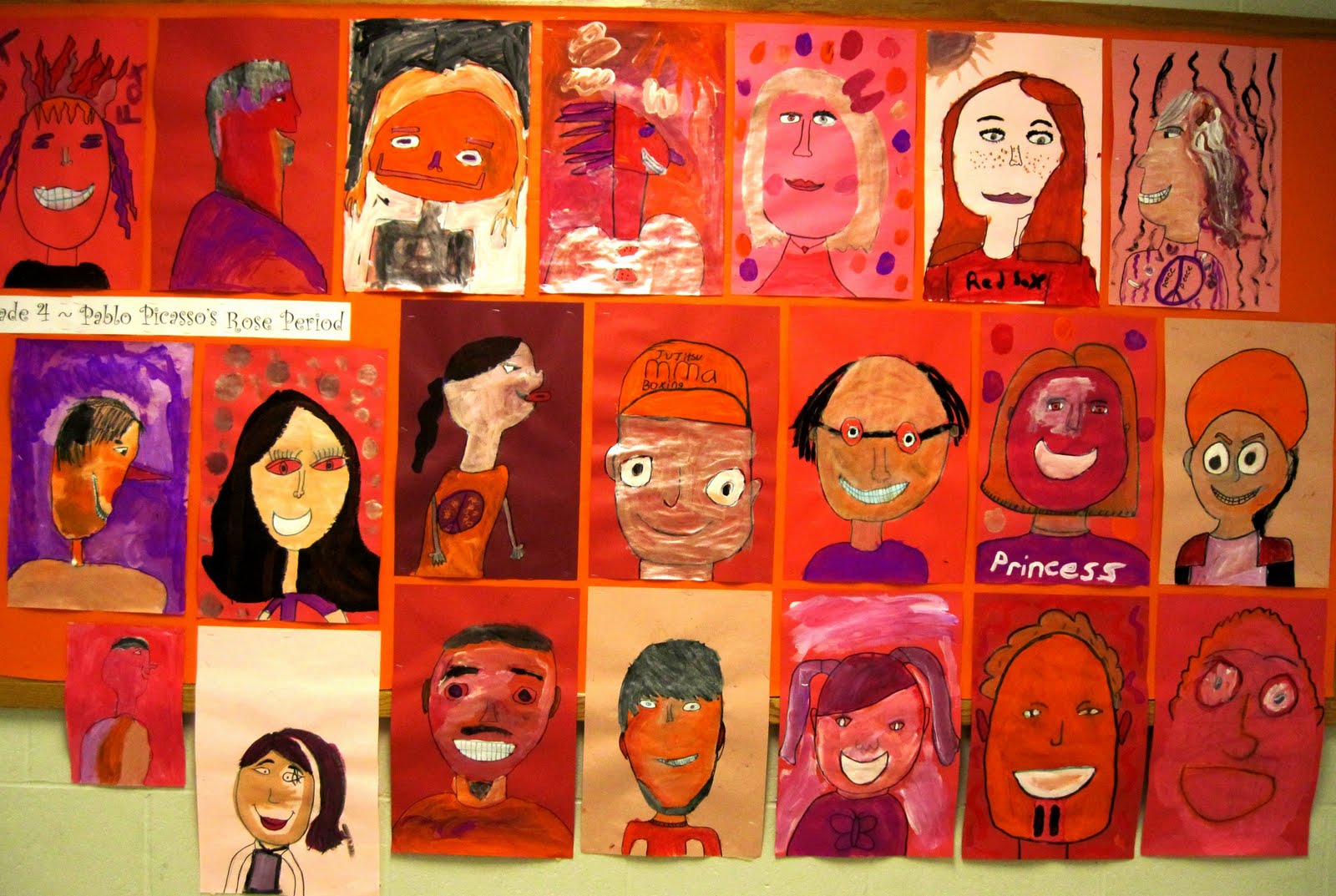 There's a Dragon in my Art Room: Picasso again - blue period, rose period