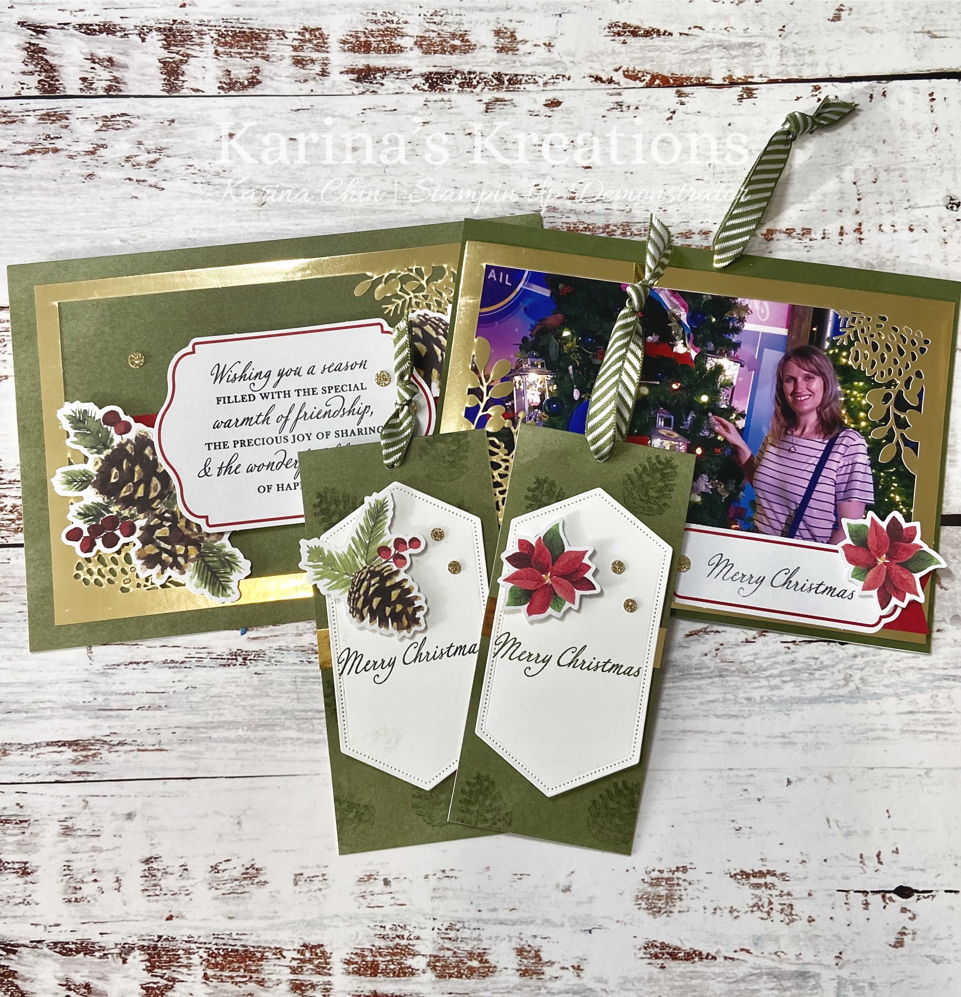 Holiday Helper Day #6 - Joy of Sharing Card Kit - Karina Chin, Stampin ...