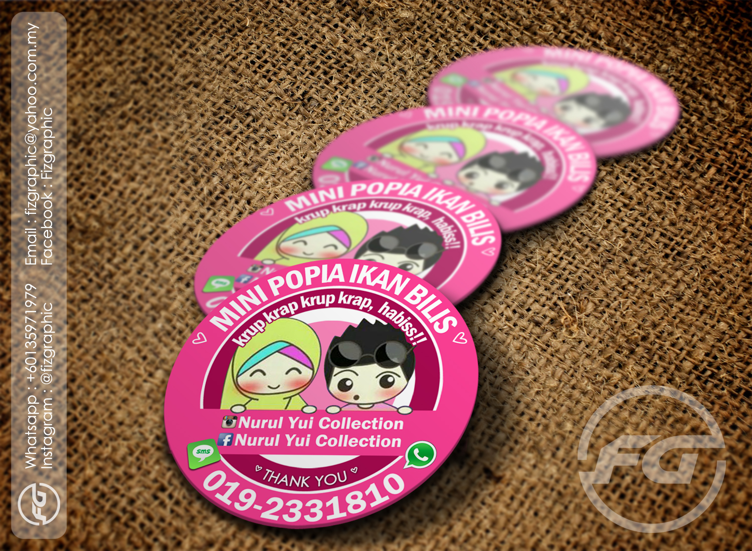 Fizgraphic: Design dan Printing Sticker #85