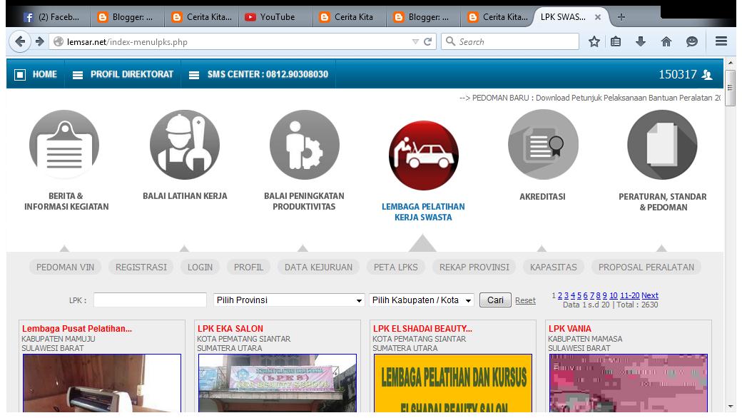 Cerita Kita: Cara Registrasi VIN Bagi Lembaga Pelatihan Kerja ( LPK ...